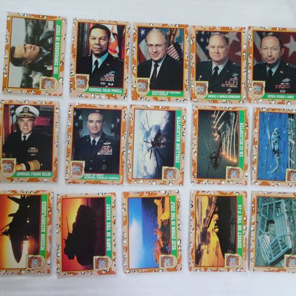 Topps | Other | Desert Storm Trading Cards Complete Set Series 88 Cards ...